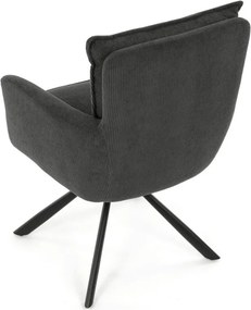 Jídelní židle HC-X1128 GREY2, manšestrová látka, šedá (60 x 67) cm