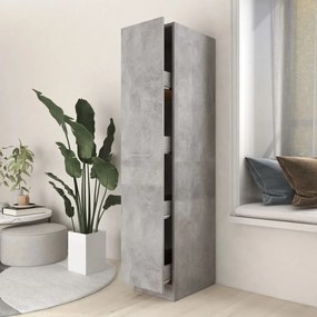 Úložná skříňka betonově šedá 30 x 42,5 x 150 cm dřevotříska