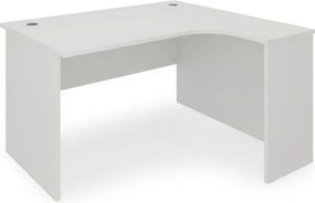 Rohový stůl SimpleOffice 140 x 120 cm, pravý, bílá
