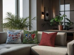 Bavlněný povlak na polštář Fotbaloví hráči - útok Velikost: 40 x 40