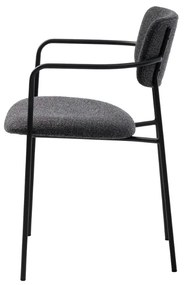 Designová jídelní židle Quirinus tmavě šedá