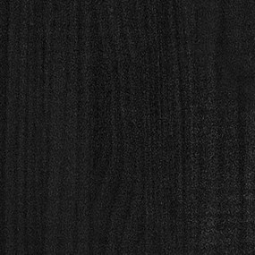 vidaXL Rám postele masivní borovice 90 x 190 cm Single [3103811] Barva: Černá