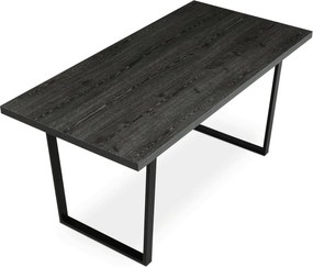 Jídelní stůl HT-R5216 GREY, lamino, šedý dub (160 x 80) cm