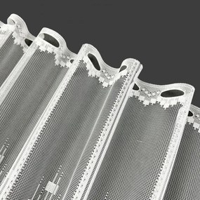 Vitrážová žakárová záclona 6495 - výška 40 cm , metráž