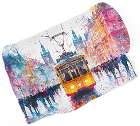 Sablio Deka Žlutá tramvaj Paint - 190x140 cm