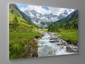 Liox Obraz potok v rakouských horách Rozměr: 150 x 100 cm