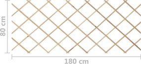 vidaXL Trelážové ploty 5 ks masivní jedlové dřevo 180 x 80 cm [316422] Barva: Hnědá