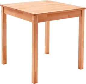 XXXLutz JÍDELNÍ STŮL, jádrový buk, barvy buku, 70/70/76 cm P & B - Jídelní stoly - 001700004502
