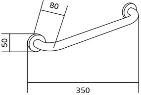 Mexen příslušenství, lázeňský držák 30cm, chrom, 70101630-00