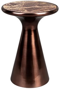 OnaDnes -20% Černý mramorový odkládací stolek DUTCHBONE MOUNT 32,5 cm