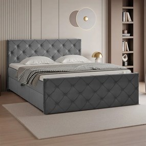 Postel dvoulůžko BOXSPRING HEAVEN + topper v ceně | 160x200 | VÝBĚR TKANIN
