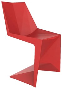 VONDOM Červená plastová dětská jídelní židle VOXEL MINI