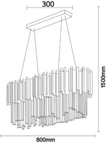Brilagi - Lustr na lanku PLAZA 10xE14/40W/230V