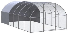 Venkovní klec pro kuřata 3 x 6 x 2 m pozinkovaná ocel 3095474