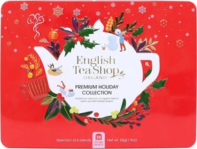 THE ENGLISH TEASHOP Dárková čajová kazeta "Wellness collection" 36 ks - červená