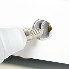 HOMCOM Hollywoodské zrcadlo s osvětlením, kosmetické zrcadlo s dotykovým spínačem, kosmetické zrcadlo s 12 stmívatelnými LED světly, 80 x 60 cm, kosm…