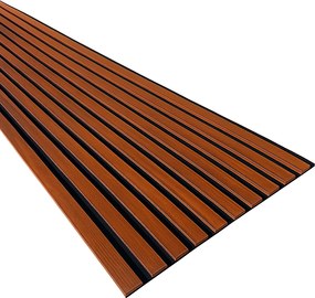 3D Dřevěné lamely na zeď na filci 255x46cm - Ořech TOSKÁNSKÝ