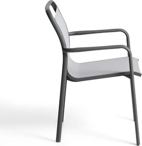 Tmavě šedá zahradní židle Luri – Kave Home