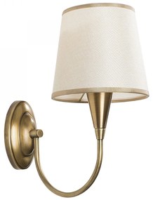 Nástěnná lampa Pardo mosaz/bílá