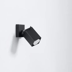 Nástěnné bodové svítidlo SOLLUX Merida GU10 1x40W bez zdroje SL.0099 černá