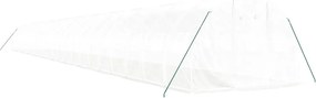 Skleník s ocelovým rámem bílý 72 m² 24 x 3 x 2 m 3188060