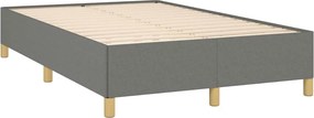 Box spring postel s matrací tmavě šedá 120x190 cm textil 3269924