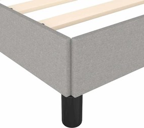 Rám postele bez matrací světle šedá 120x190 cm textil 3269631