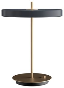 Antracitová LED stmívatelná stolní lampa s kovovým stínidlem (výška 41,5 cm) Asteria Table – UMAGE