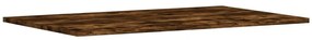 Petromila Nástěnné police 4 ks kouřový dub 80x50x1,5 cm kompozitní dřevo