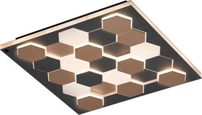 XXXLutz STROPNÍ LED SVÍTIDLO, 55/55/7,5 cm Cinque - Stropní svítidla - 004102199101