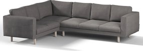Potah na pohovku IKEA Norsborg rohová 5-místná barva šedá látka pletený vzor