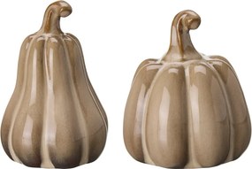 Porcelánová dekorace dýně Judy Beige 7x11 cm Wikholm Form