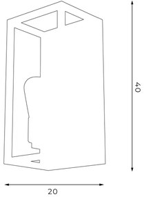 Nástěnné svítidlo FRAME 2xE27/60W/230V