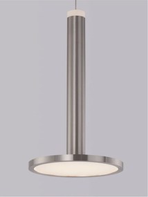 Kovové LED závěsné svítidlo v matně stříbrné barvě ø 15 cm Palencia – Nova Luce