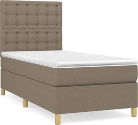 Box spring postel s matrací taupe 80x200 cm textil 3142613