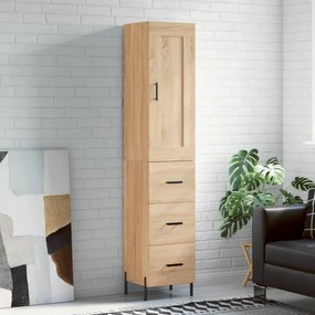 Skříň highboard dub sonoma 34,5 x 34 x 180 cm kompozitní dřevo 3200204