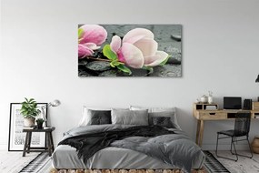 akrylový obraz Magnolia kameny 140x70 cm