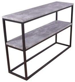 Rise Double příruční stolek černá / šedá 110x30