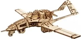 Ugears 3D dřevěné mechanické puzzle Bojový dron Bayraktar TB2 / od 14