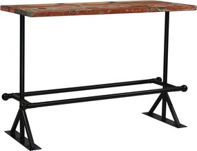 vidaXL Barový stůl masivní recyklované dřevo 150x70x107 cm vícebarevné [245388]