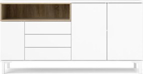 FALCO Komoda APART - lamino, bílá / dub sonoma