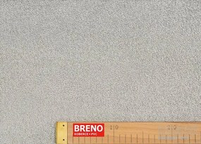 Breno Metrážový koberec LUGANO 935 světle šedý, šíře 400 cm, Šedá
