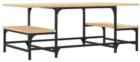 Konferenční stolek dub sonoma 100x50,5x40 cm kompozitní dřevo - Default Title