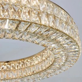 Toolight Designové LED osvětlení Crystal + dálkové ovládání LED APP1568-CP Gold 60cm