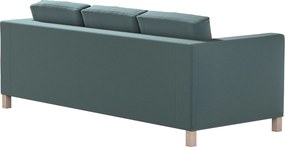 Potah na pohovku IKEA  Karlanda 3-místná nerozkládací, krátký barva zelená látka sametová
