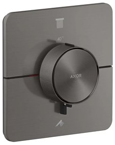 Axor ShowerSelect ID - Termostatická baterie pod omítku, pro 2 spotřebiče, kartáčovaný černý chrom 36754340