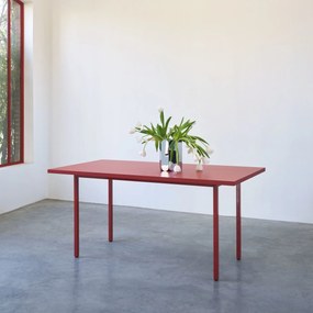 HAY Jídelní stůl Two-Colour Ø105, Red / Red