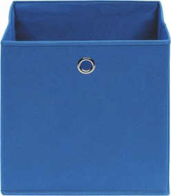 Úložné boxy 4 ks modré 32 x 32 x 32 cm textil 288337