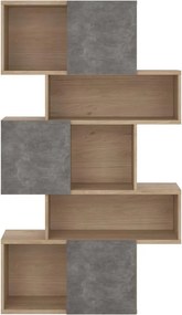 FALCO Knihovna Penta 738 jackson hickory/beton