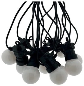 Baterie Centrum LED Venkovní dekorační řetěz 10xLED/0,36W/230V 4,5 m IP44 černá 034 0001080